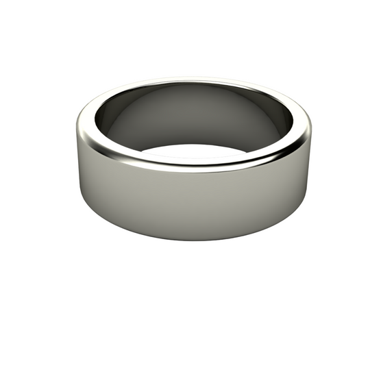 8mm Flat Comfort Fit Wedding Band | Classic Wedding Ring